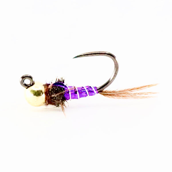 TB Jig Lightning Bug Purple - Iron Bow Fly Shop